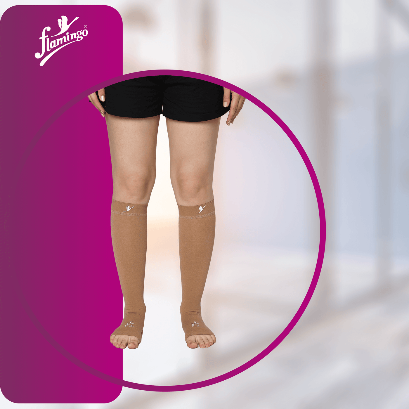 Flamingo Medical Compression Stocking Below Knee