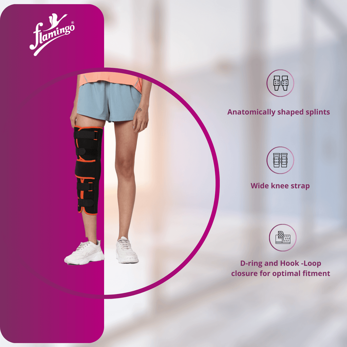 Flamingo Knee Brace Long