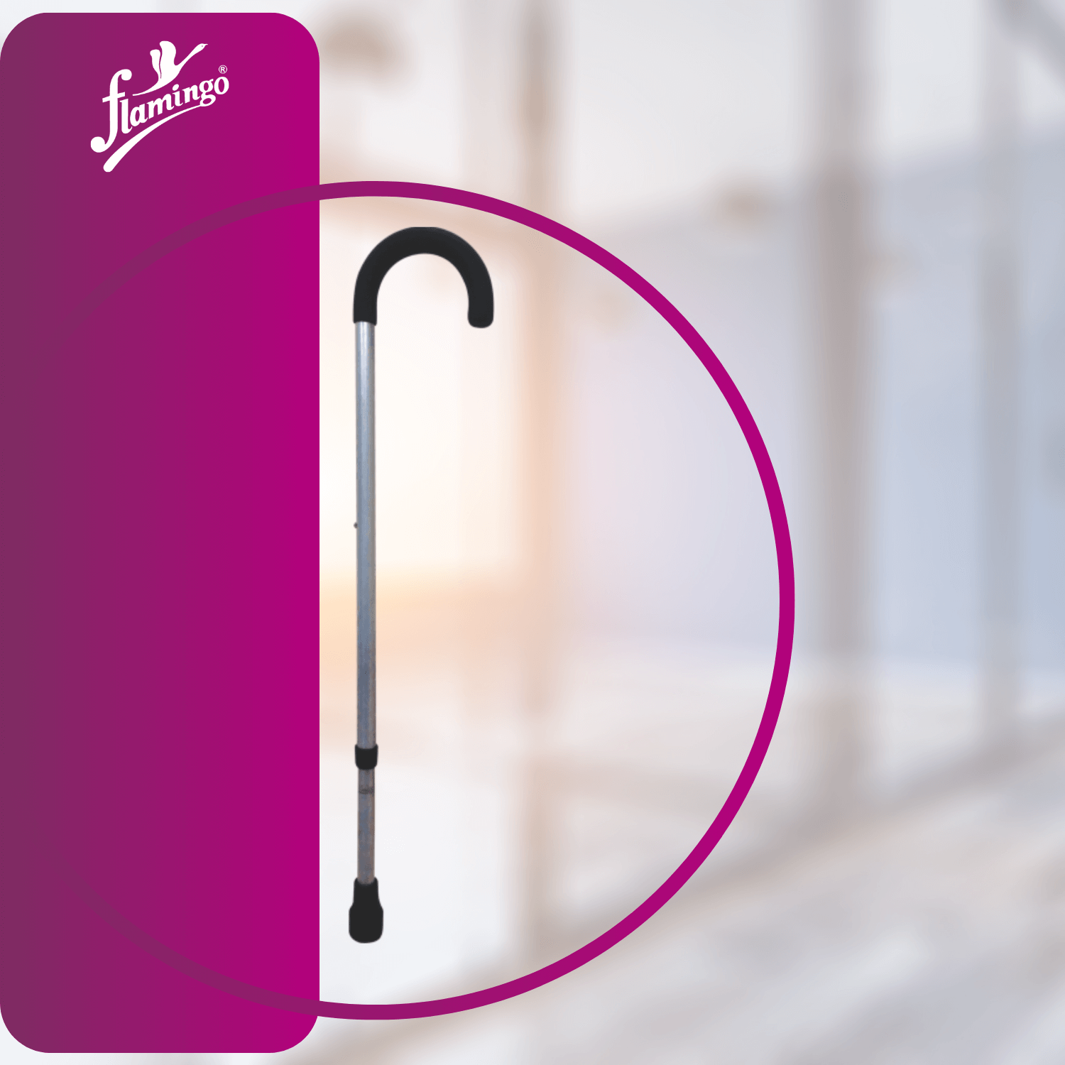 Flamingo Walking Stick ‘U’ Shaped